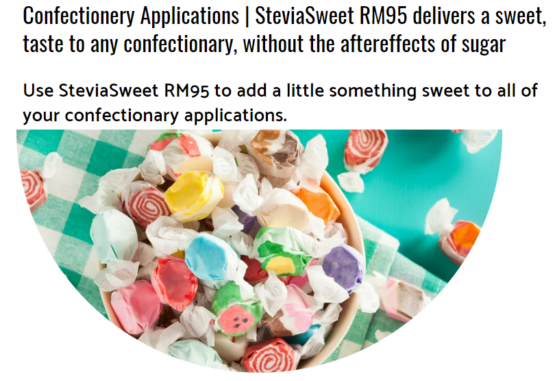 Introducing SteviaSweet RM95 Our US-Based Reb M! - Icon Foods