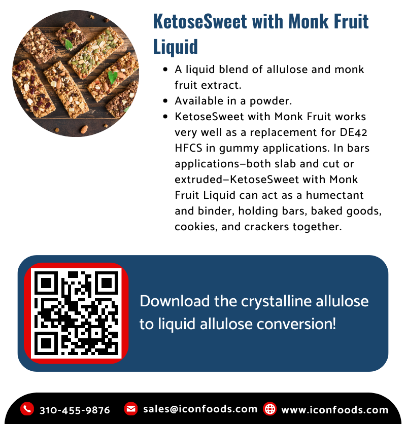 Convert From Crystalline To Liquid Allulose! - Icon Foods