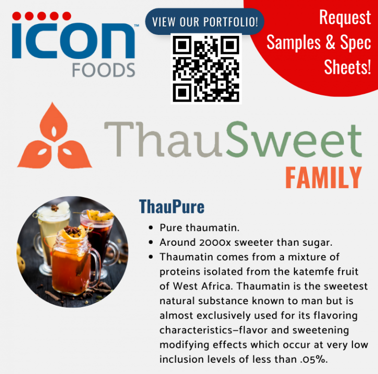 Thaumatin blends for flavor modulation! - Icon Foods